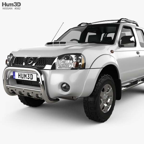 Nissan Navara (NP300) Double Cab Hardbody Silver 2016 3D model ...