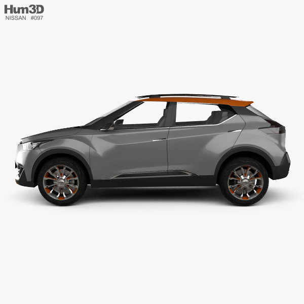 Nissan Kicks Concept 2014 3D model - Download Crossover SUV on 3DModels.org