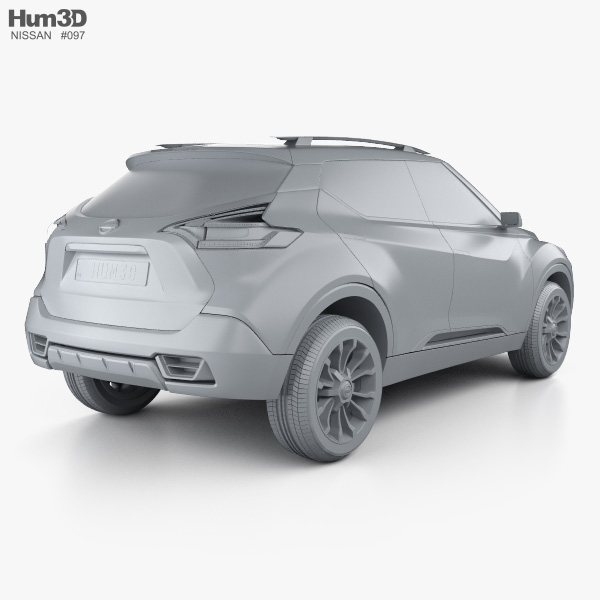 Nissan Kicks Concept 2014 3D model - Download Crossover SUV on 3DModels.org