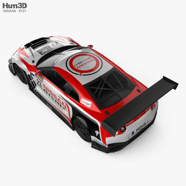 Nissan GT-R Nismo GT300 2017 3D模型 - 下载 Sports car on 3DModels.org