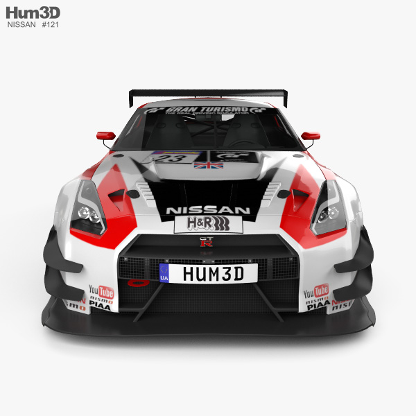Nissan GT-R Nismo GT300 2017 Modelo 3D - Baixar Sports car no 3DModels.org