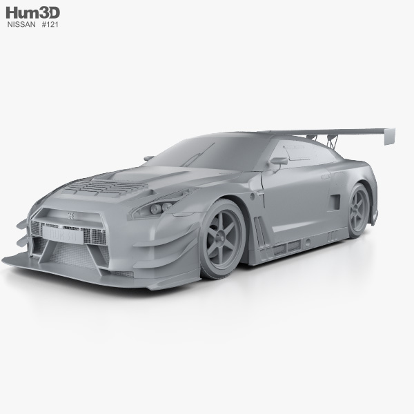 Nissan GT-R Nismo GT300 2017 Modelo 3D - Baixar Sports car no 3DModels.org