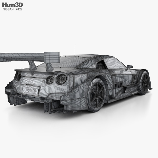 Nissan GT-R Nismo GT500 2017 3D model - Download Sports car on 3DModels.org