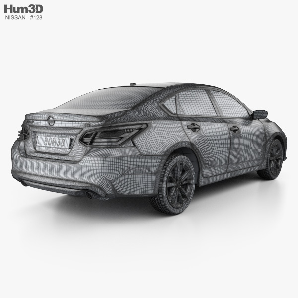Nissan Altima SR 2019 3D model - Download Sedan on 3DModels.org