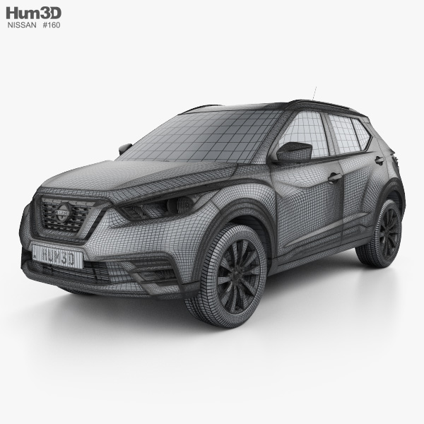 Nissan Kicks 2020 3D模型 - 下载 Crossover SUV on 3DModels.org