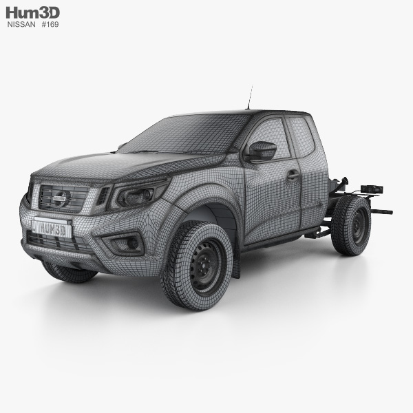 Nissan Navara King Cab Chassis 2018 Modelo 3D - Descargar Pickup on ...