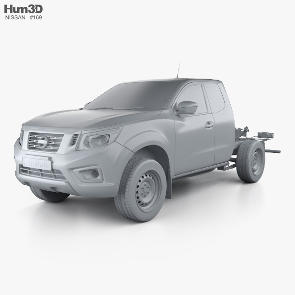 Nissan Navara King Cab Chassis 2018 Modelo 3D - Descargar Pickup on ...