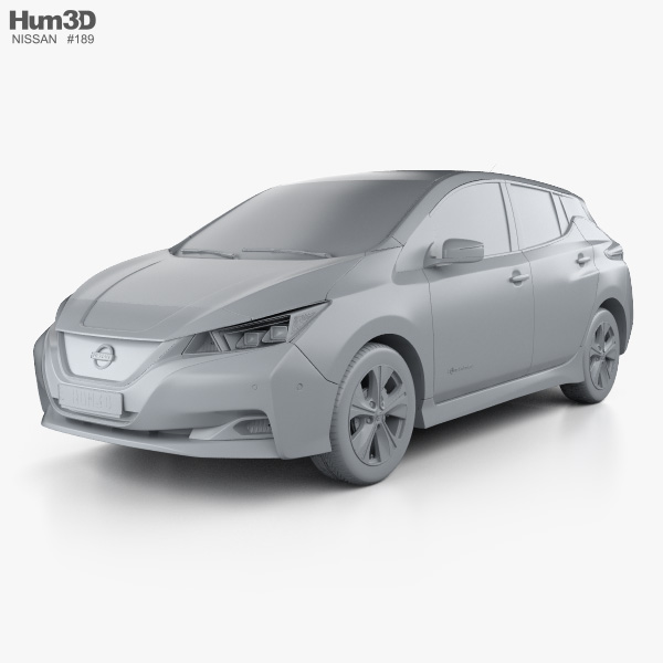 Nissan Leaf 2021 3D model - Download Hatchback on 3DModels.org