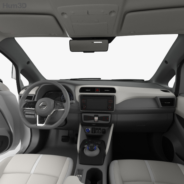 Nissan Leaf 2021 HD Interior 360-view Panorama 3D model
