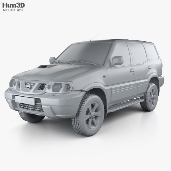 Nissan Terrano II 5-door 2012 3D model - Download Crossover SUV on ...