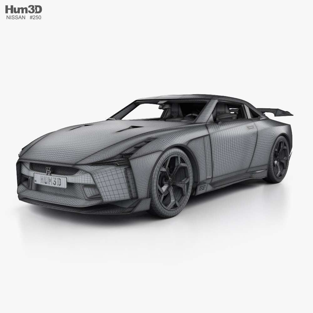Nissan GT-R50 带内饰 2021 3D模型 - 下载 Sports car 开启 3DModels.org