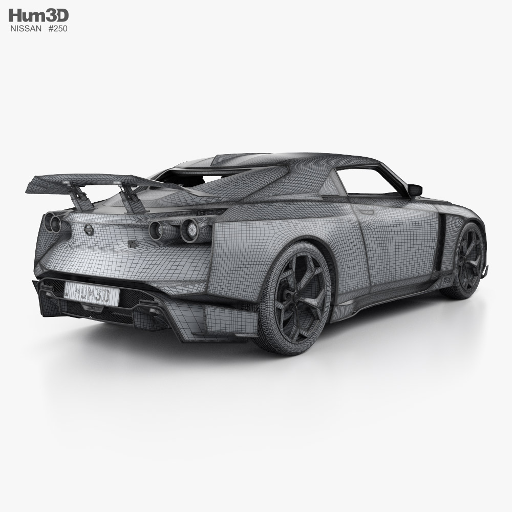 Nissan GT-R50 with HQ interior 2021 3D model - Download Sports car on ...