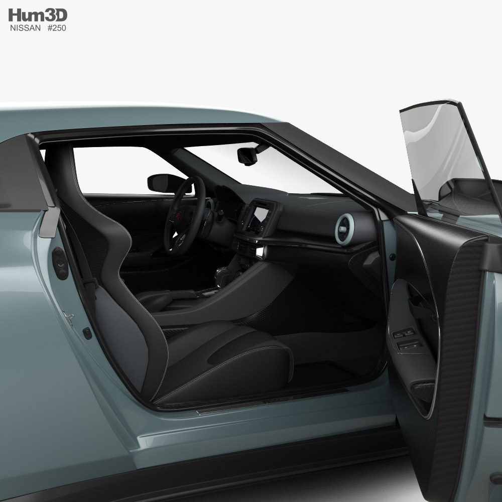 Nissan GT-R50 带内饰 2021 3D模型 - 下载 Sports car 开启 3DModels.org