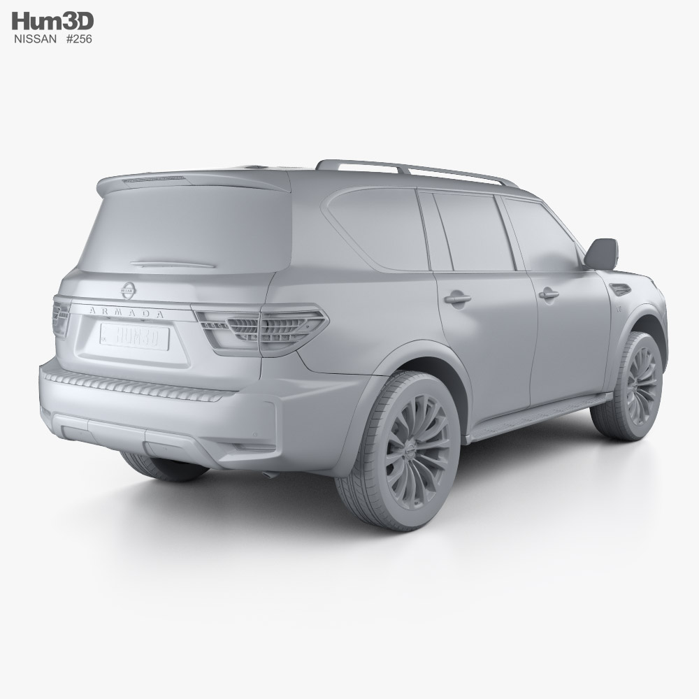 Nissan Armada 2024 Modelo 3D - Descargar Crossover SUV activado ...