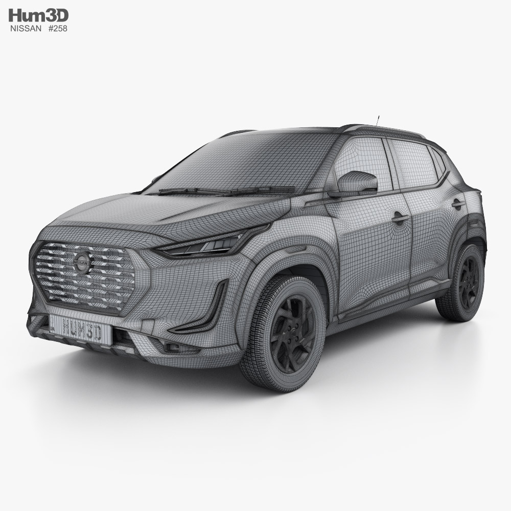 Nissan Magnite 2024 3D model - Download Crossover SUV on 3DModels.org