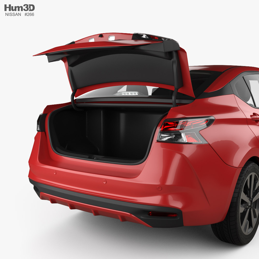 Nissan Versa SR sedan with HQ interior 2022 3D model - Download Sedan ...