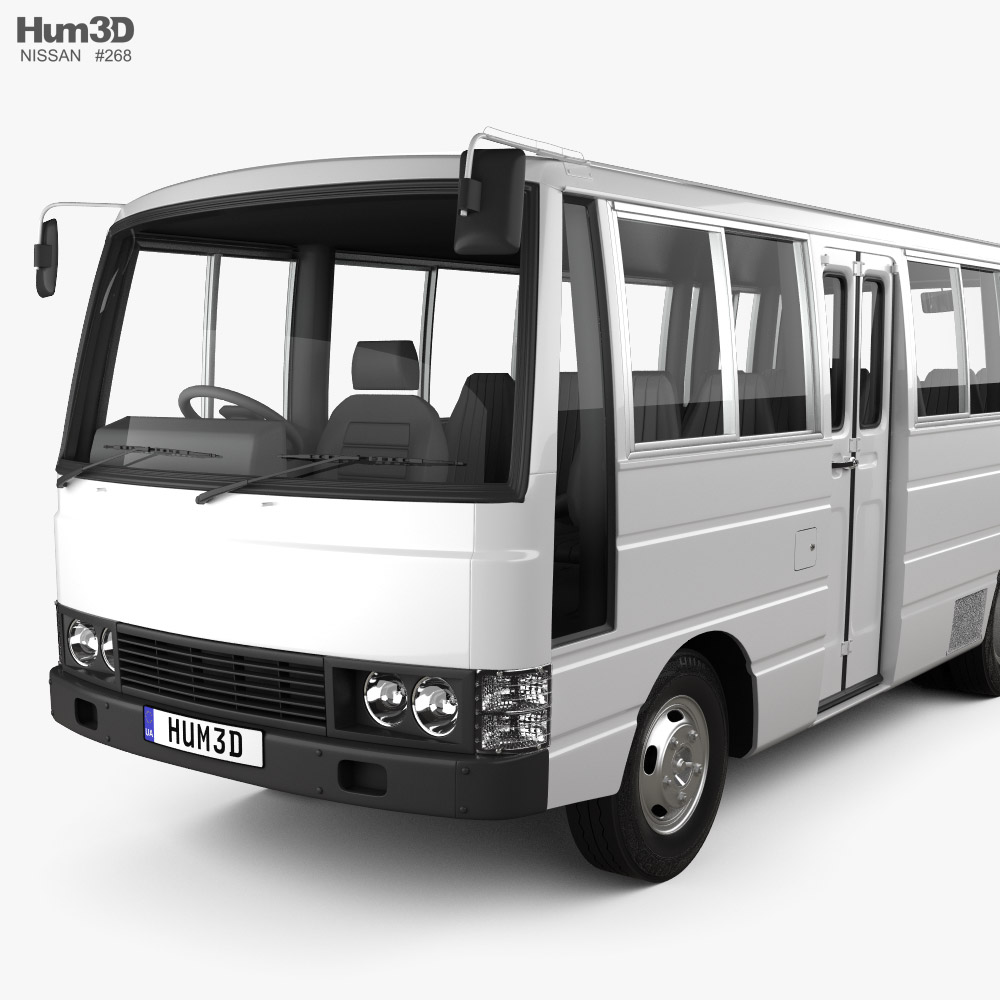 Nissan Civilian bus 1984 3D model - Download Bus on 3DModels.org