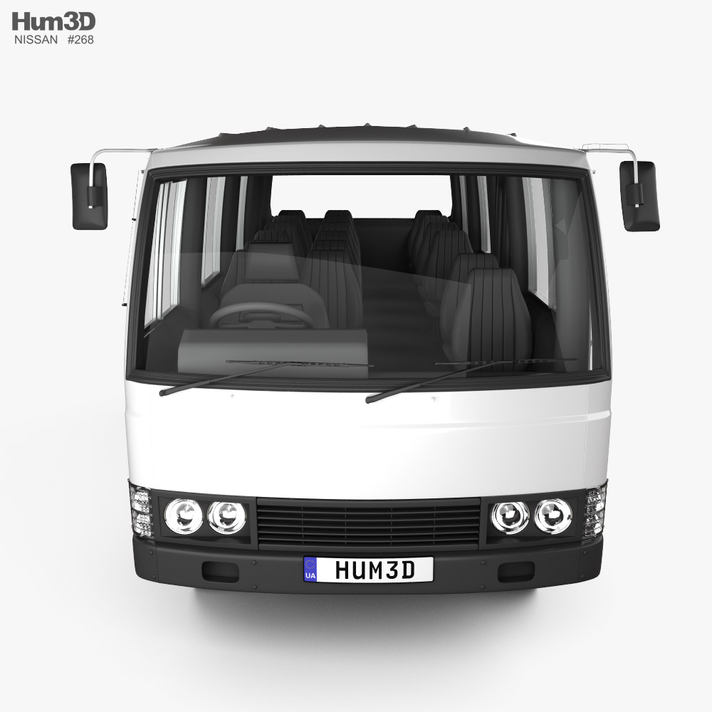 Nissan Civilian bus 1984 3D model - Download Bus on 3DModels.org