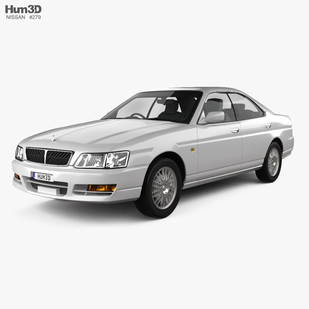 Nissan Laurel 2000 3D model - Download Sedan on 3DModels.org