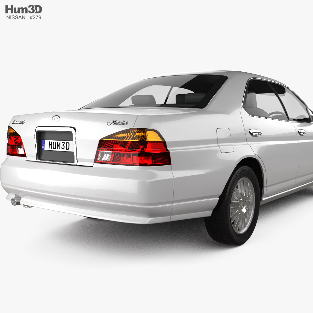 Nissan Laurel 2000 3D model - Download Sedan on 3DModels.org