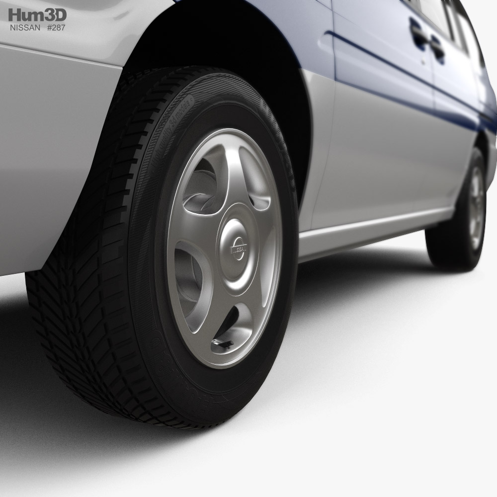 Nissan Prairie Joy 2002 3D model - Download Van on 3DModels.org
