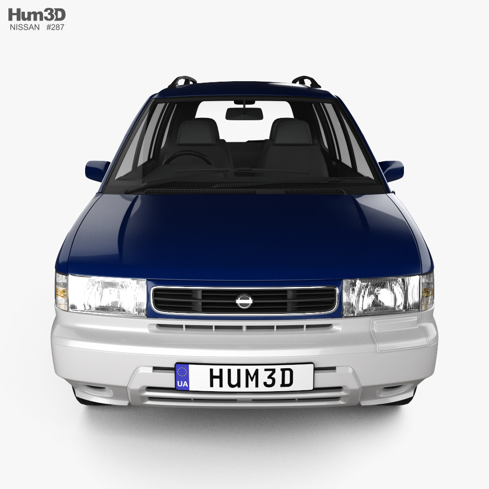 Nissan Prairie Joy 2002 3D model - Download Van on 3DModels.org