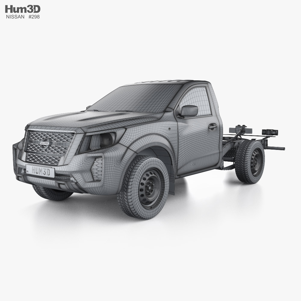 Nissan NP300 Cabina Simple Chassis 2025 Modelo 3D - Descargar Pickup ...
