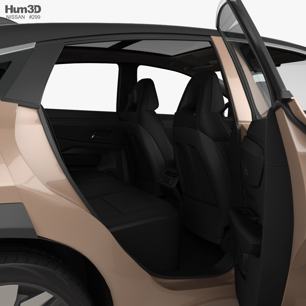 Nissan Ariya US-spec with HQ interior 2025 3D model - Download ...
