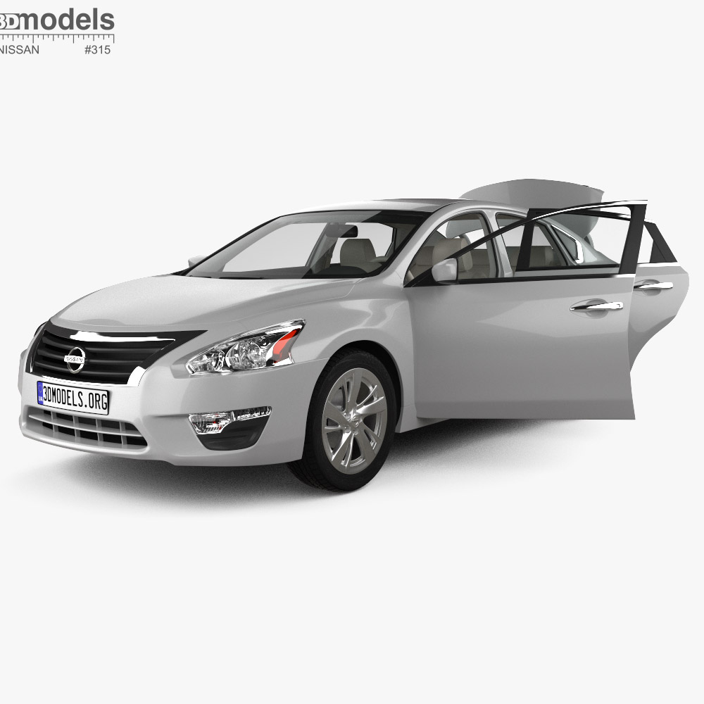 Nissan Altima con interior 2016 Modelo 3D - Descargar Sedan activado ...