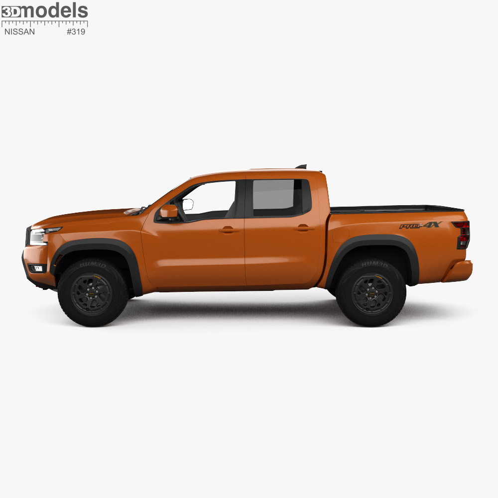 Nissan Frontier Pro-4X Crew Cab 2025 3D 모델 - 다운로드 픽업 트럭 on 3DModels.org