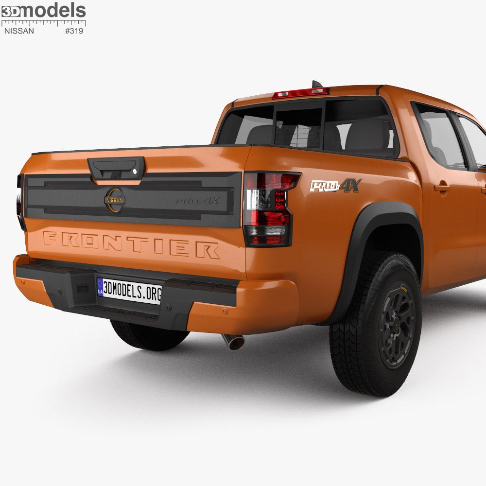 Nissan Frontier Pro-4X Crew Cab 2025 3D 모델 - 다운로드 픽업 트럭 on 3DModels.org