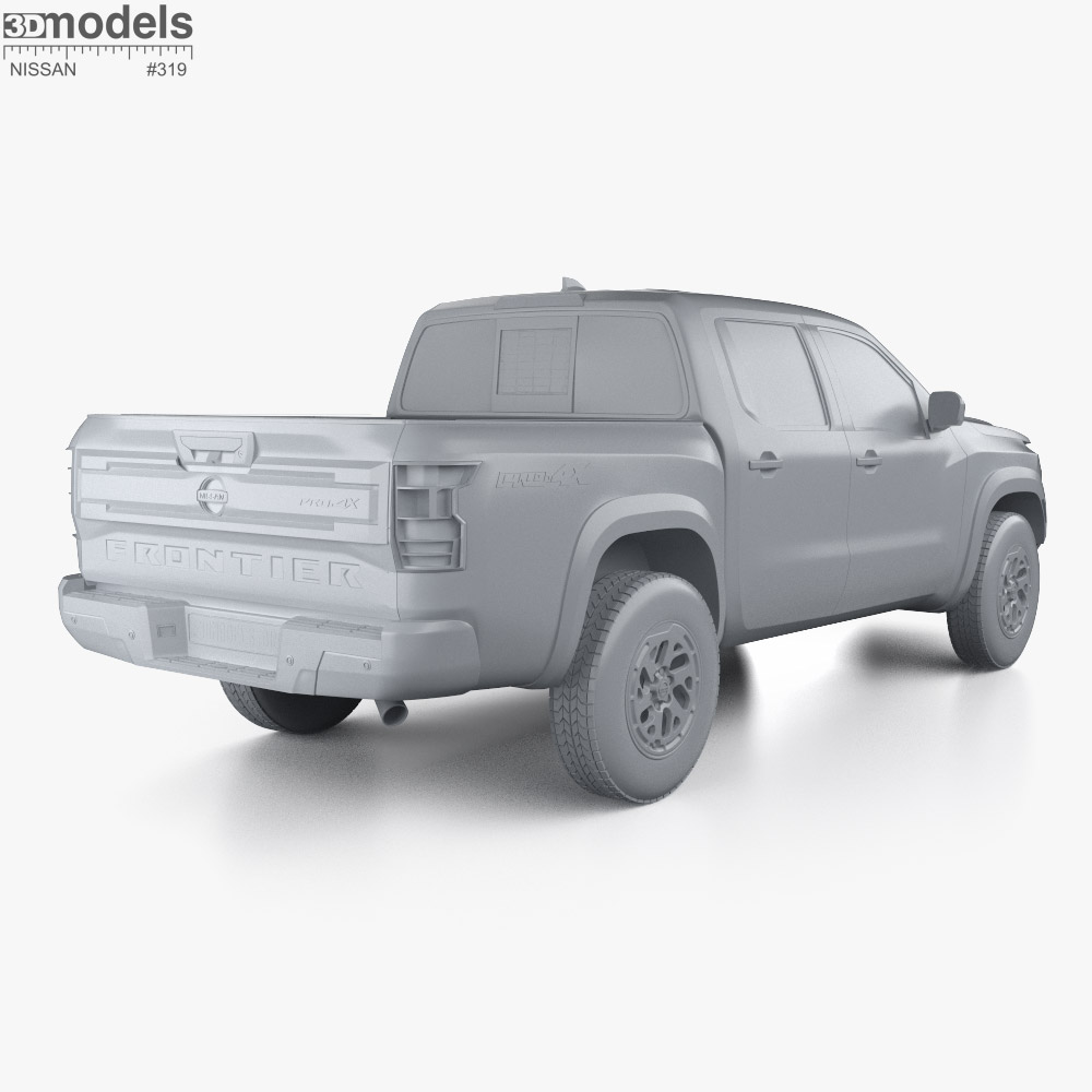 Nissan Frontier Pro-4X Crew Cab 2025 3D 모델 - 다운로드 픽업 트럭 on 3DModels.org