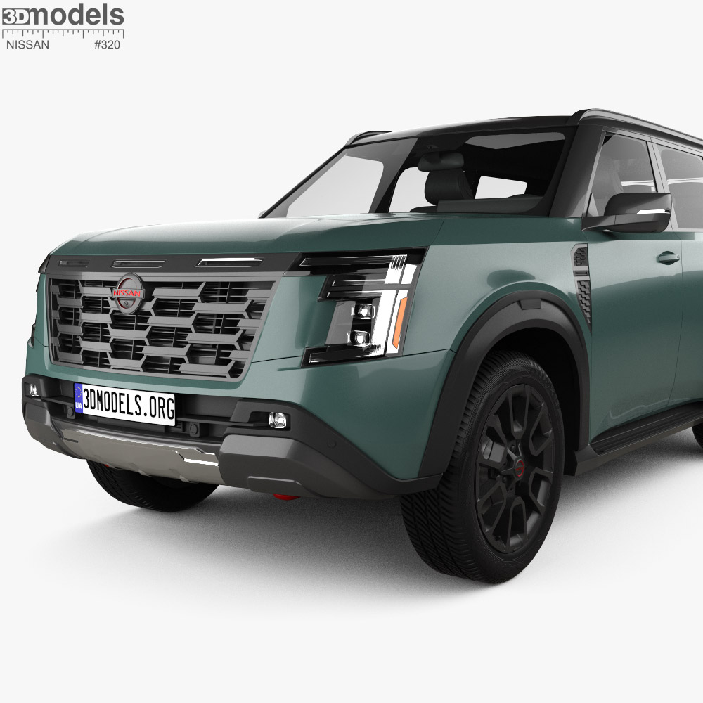 Nissan Armada Pro-4X 2025 3D model - Download Crossover SUV on 3DModels.org