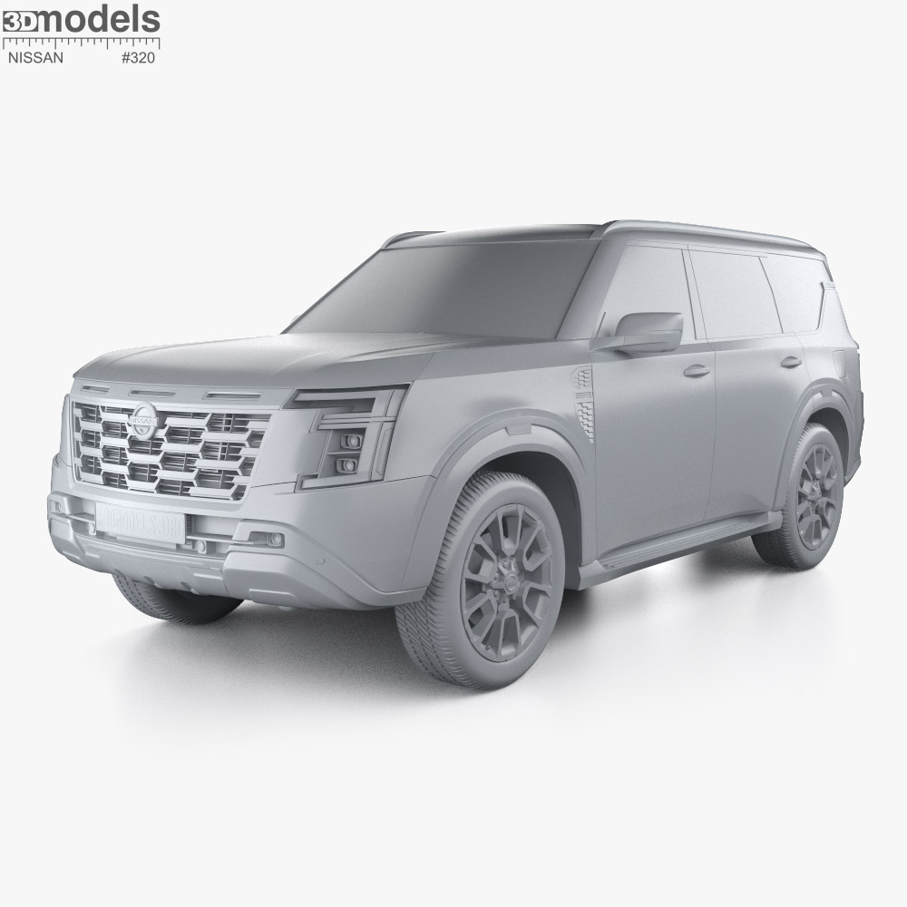 Nissan Armada Pro-4X 2025 3D model - Download Crossover SUV on 3DModels.org