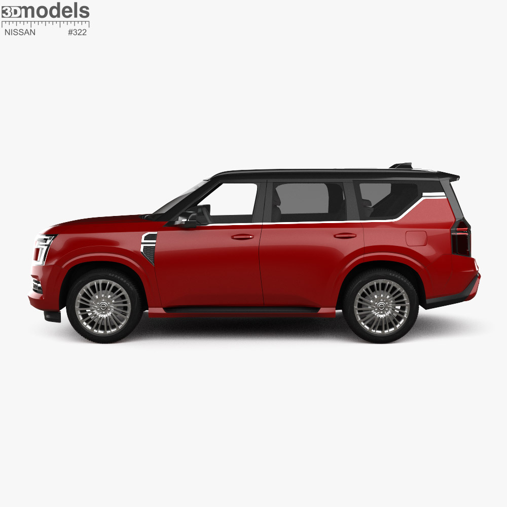 Nissan Armada Platinum Reserve 2025 3D model - Download Crossover SUV ...