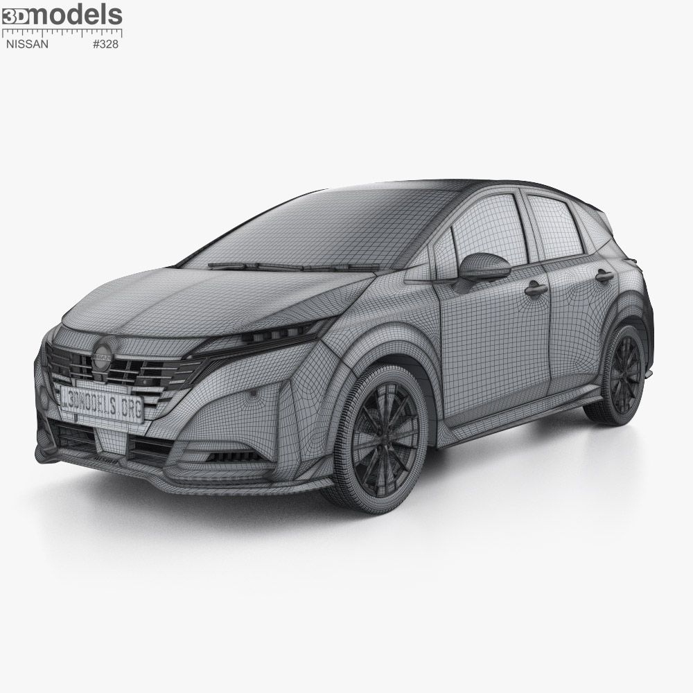 Nissan Note Aura Nismo 2025 3D model - Download Hatchback on 3DModels.org