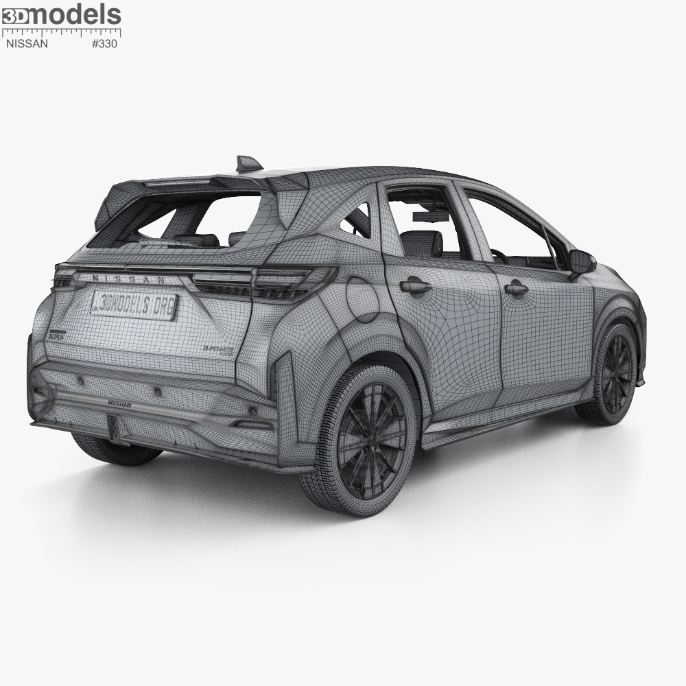 Nissan Note Aura Nismo with HQ interior 2025 3D model - Download ...