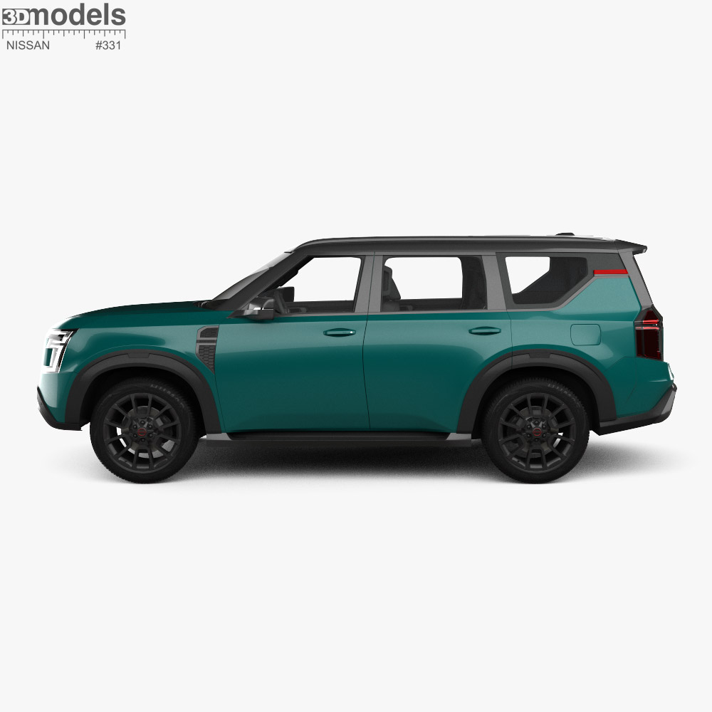 Nissan Armada Pro-4X with HQ interior 2025 3D model - Download ...