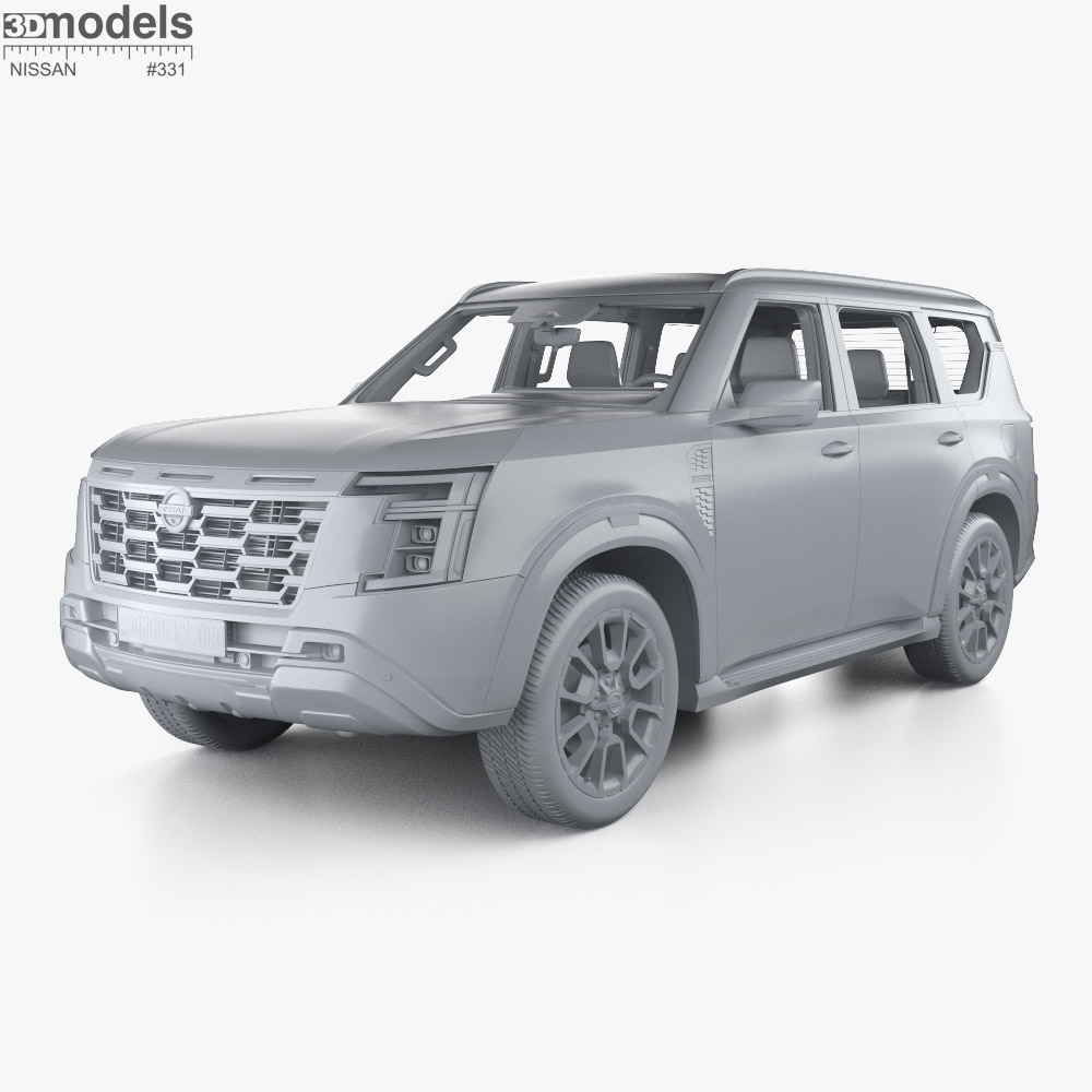 Nissan Armada Pro-4X with HQ interior 2025 3D model - Download ...