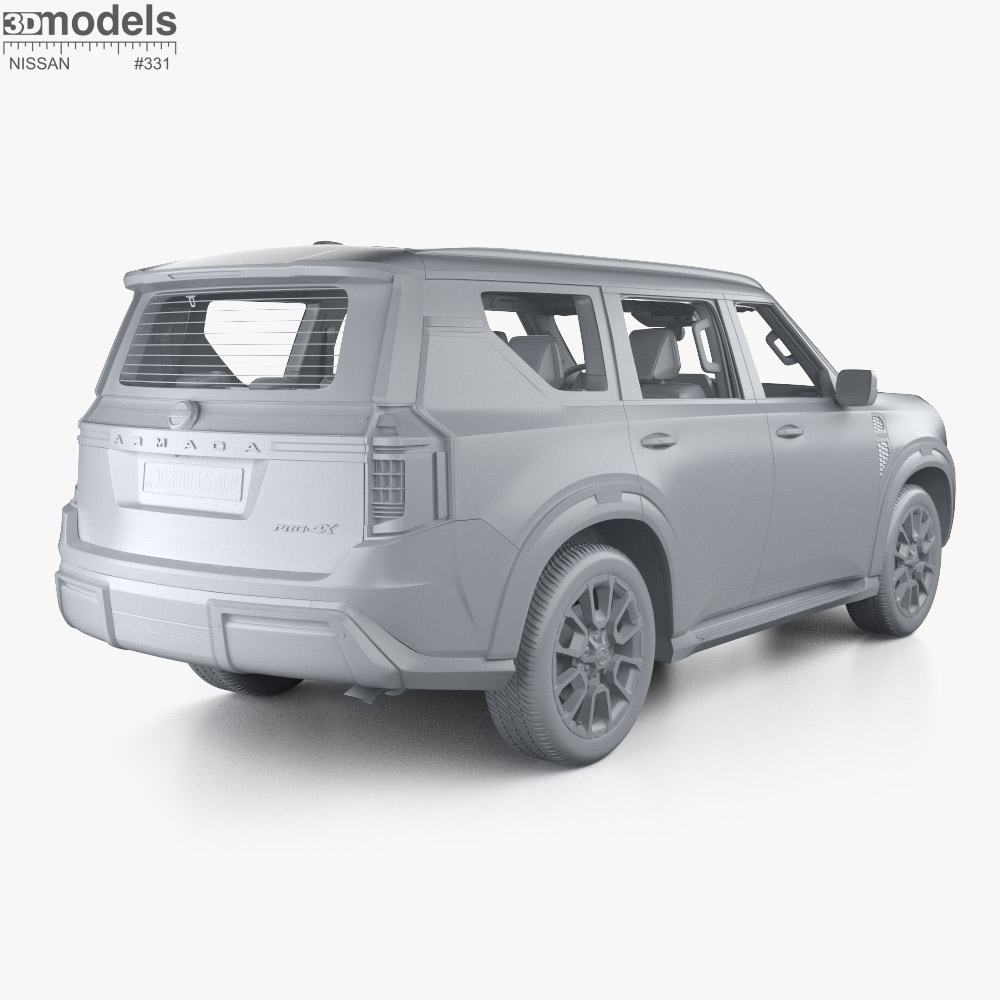 Nissan Armada Pro-4X with HQ interior 2025 3D model - Download ...