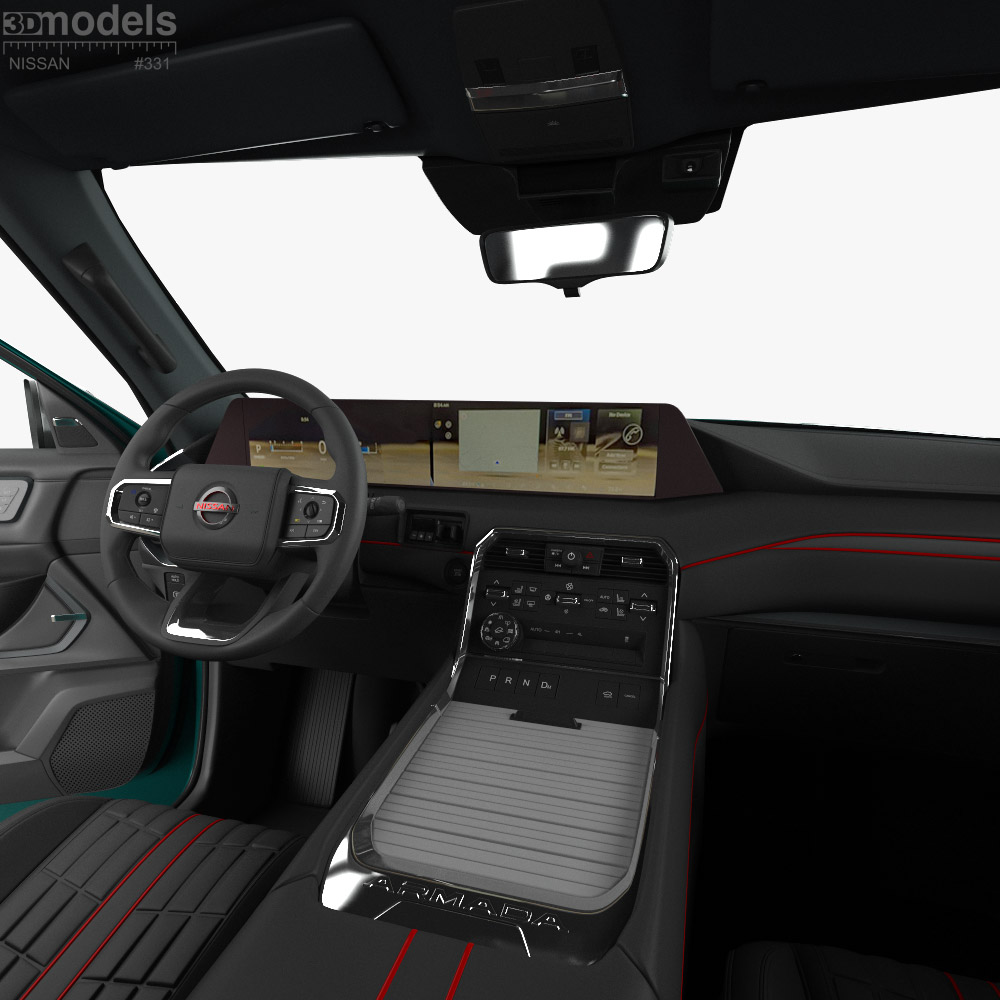Nissan Armada Pro-4X with HQ interior 2025 3D model - Download ...