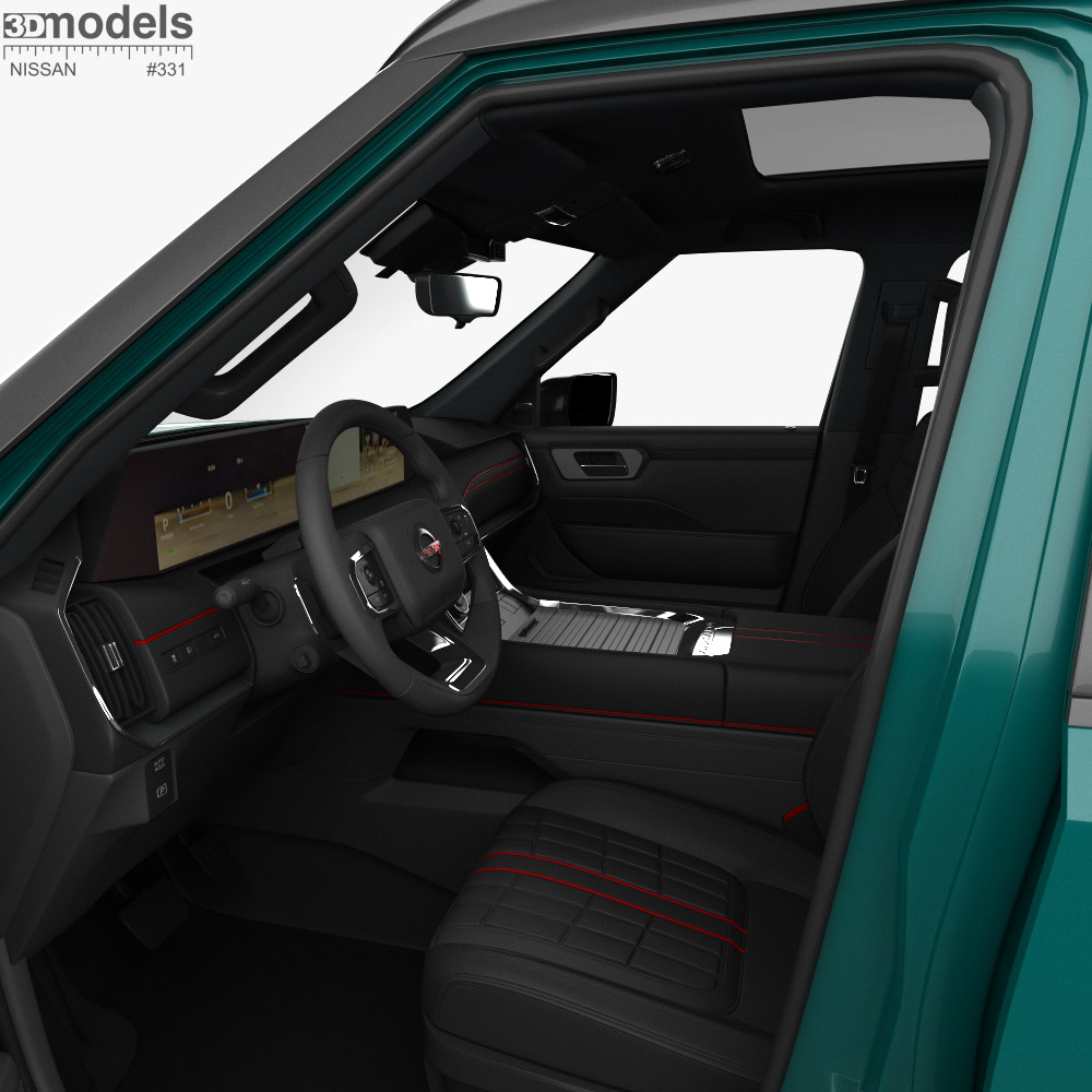 Nissan Armada Pro-4X with HQ interior 2025 3D model - Download ...