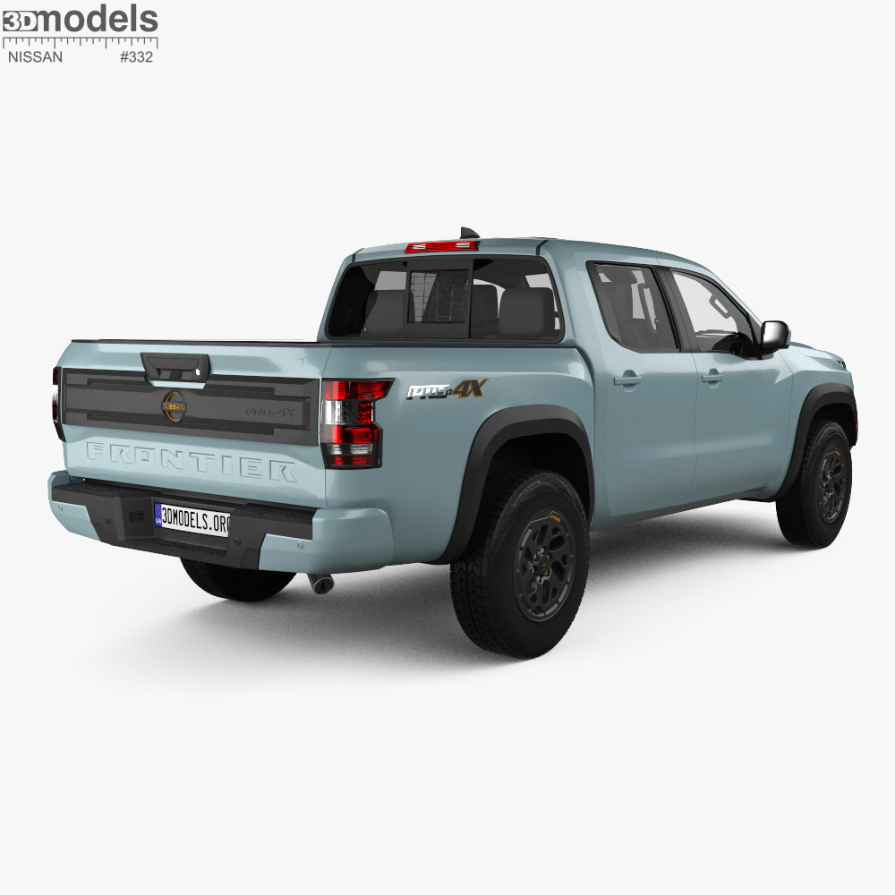Nissan Frontier Pro-4X Crew Cab 인테리어 가 있는 2025 3D 모델 - 다운로드 Crossover ...