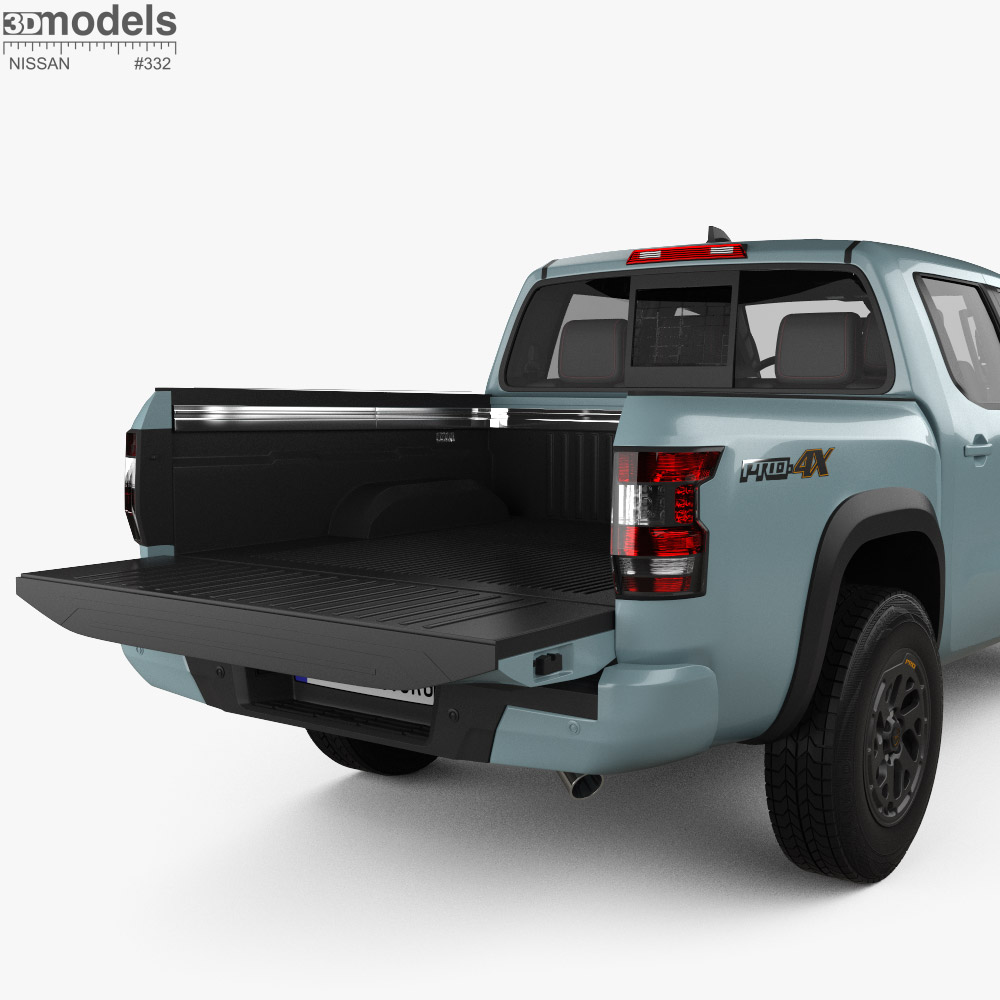 Nissan Frontier Pro-4X Crew Cab with HQ interior 2025 3D model ...