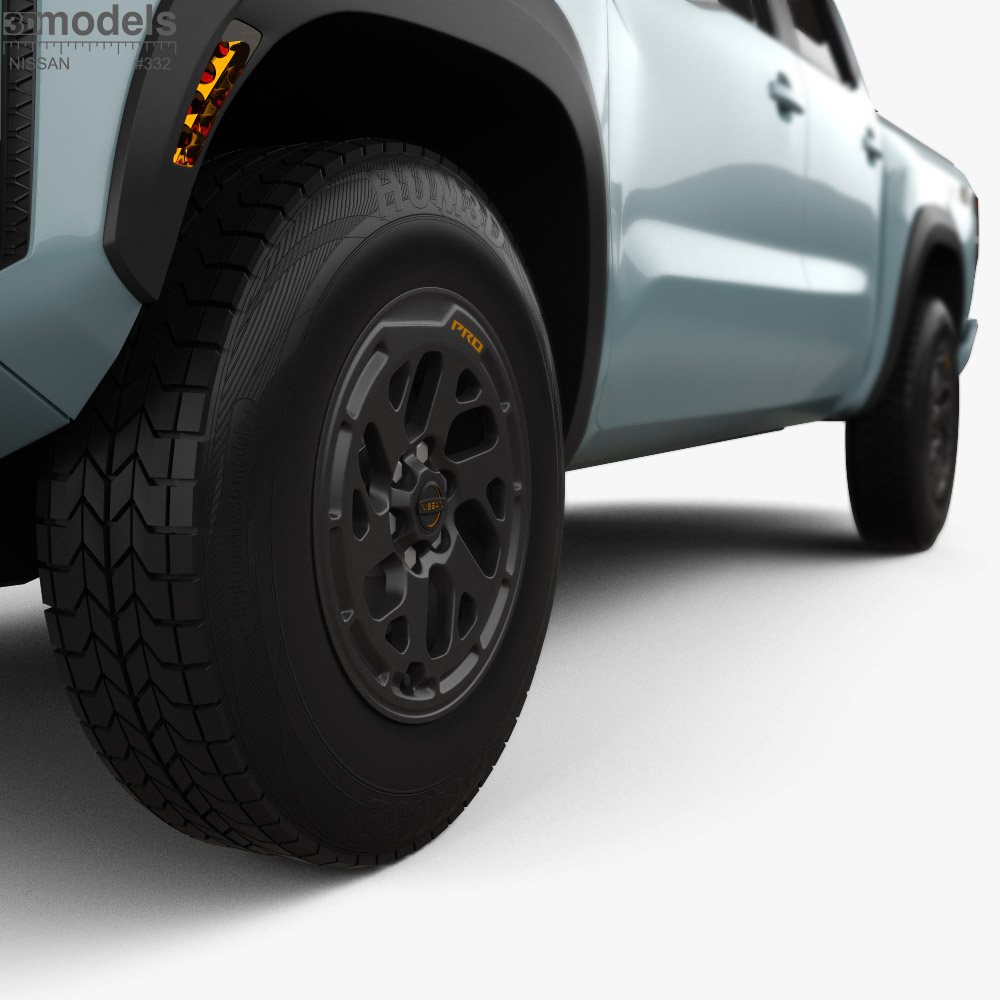 Nissan Frontier Pro-4X Crew Cab with HQ interior 2025 3D model ...