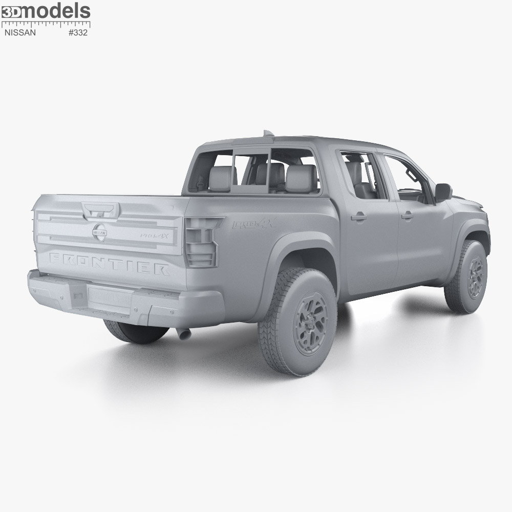 Nissan Frontier Pro-4X Crew Cab with HQ interior 2025 3D model ...