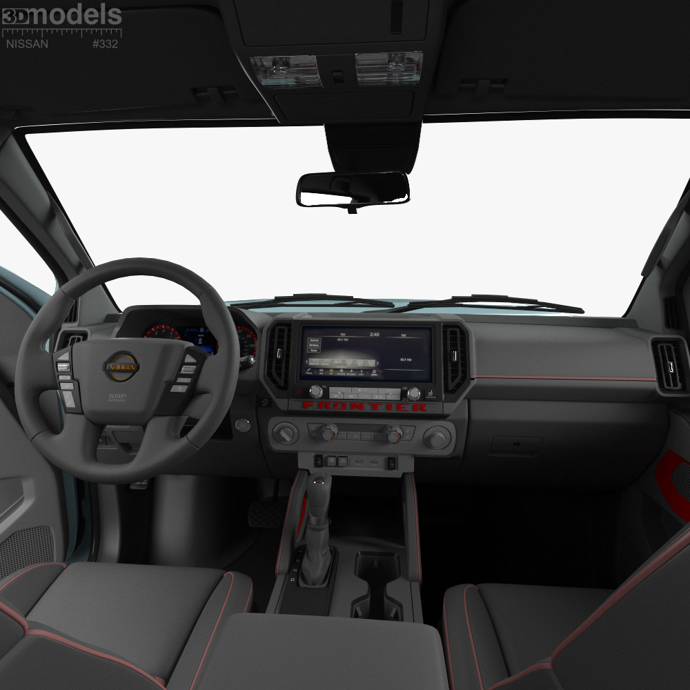 Nissan Frontier Pro-4X Crew Cab con interior 2025 Modelo 3D - Descargar ...