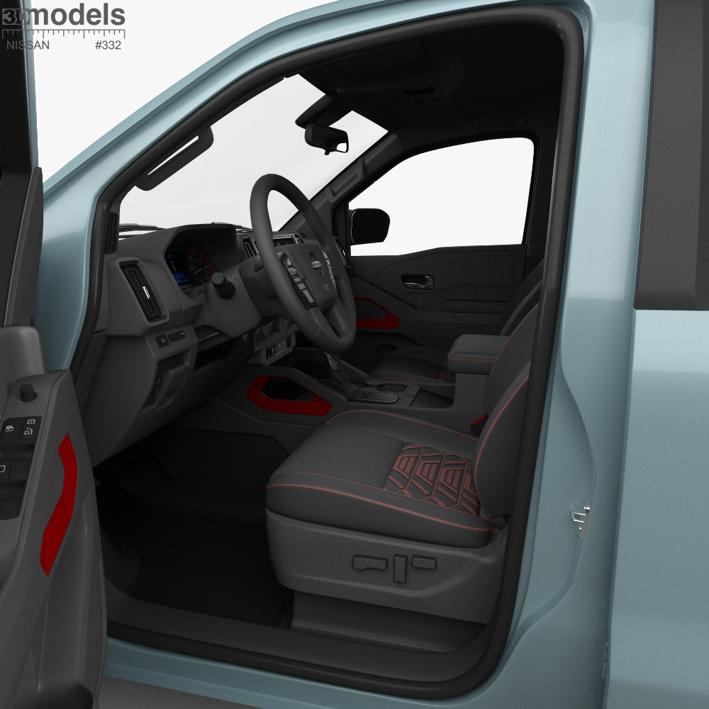 Nissan Frontier Pro-4X Crew Cab con interior 2025 Modelo 3D - Descargar ...