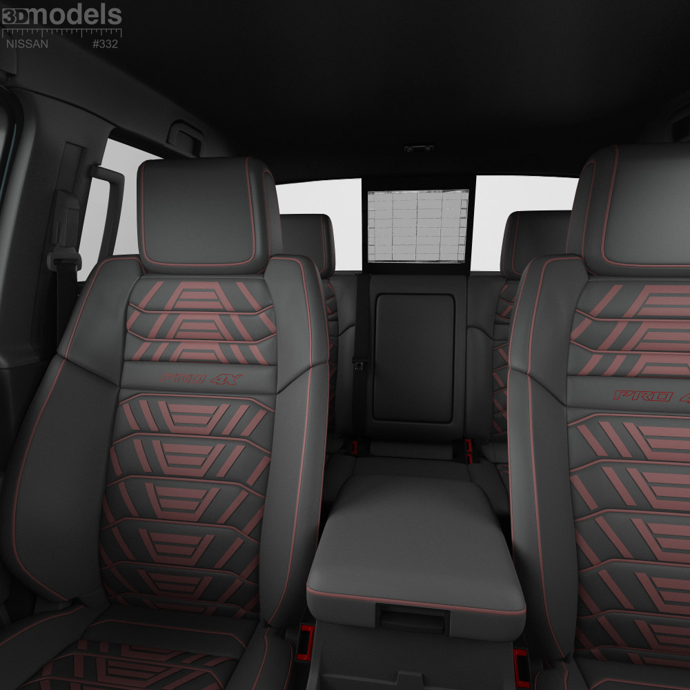 Nissan Frontier Pro-4X Crew Cab con interior 2025 Modelo 3D - Descargar ...