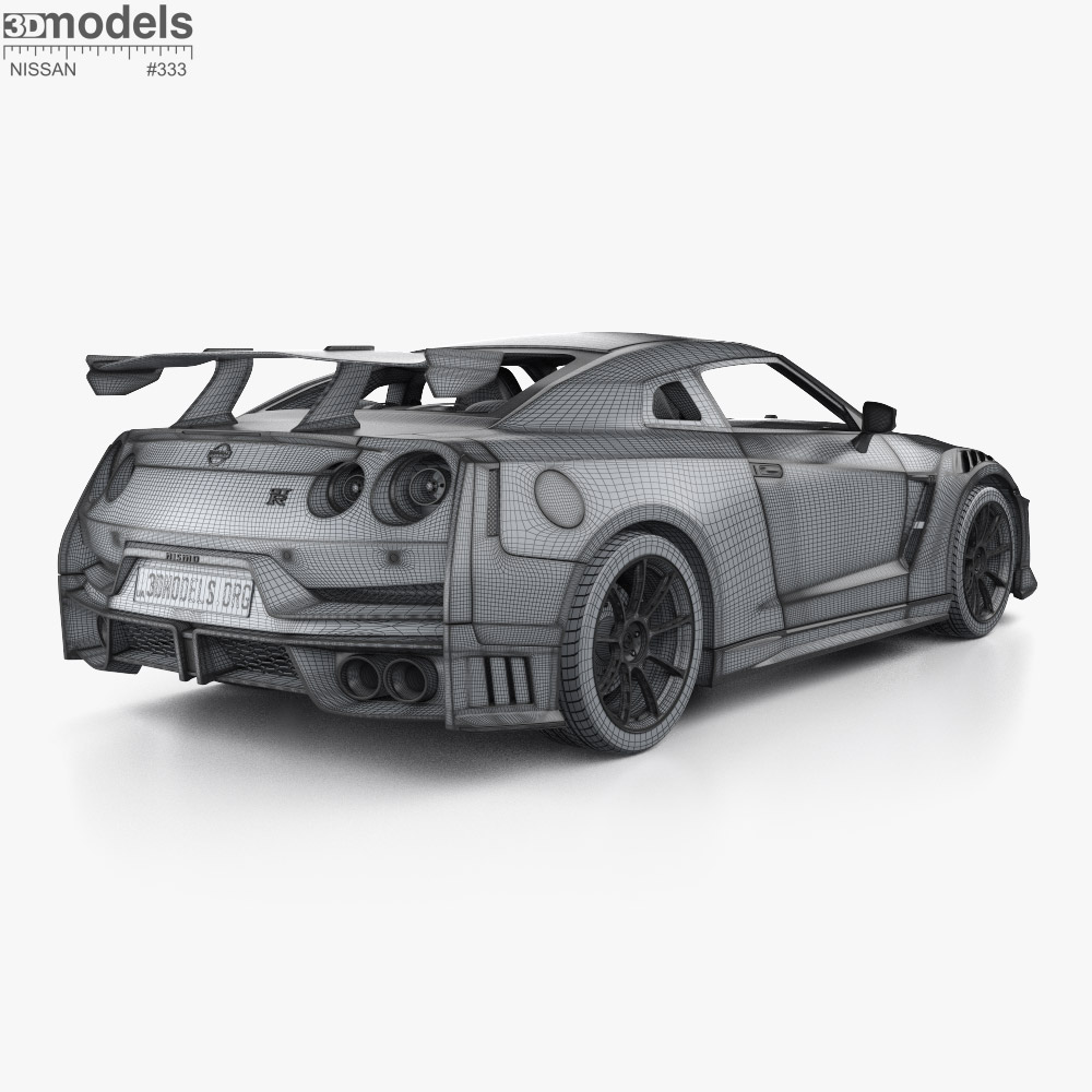 Nissan GT-R Nismo with HQ interior and engine 2025 3D model - Download ...